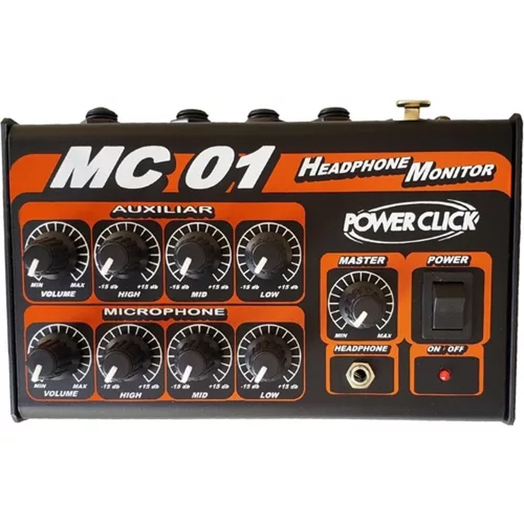 Amplificador Headphone Vocal Power Click Mc 01 Com Fonte | Shopee Brasil