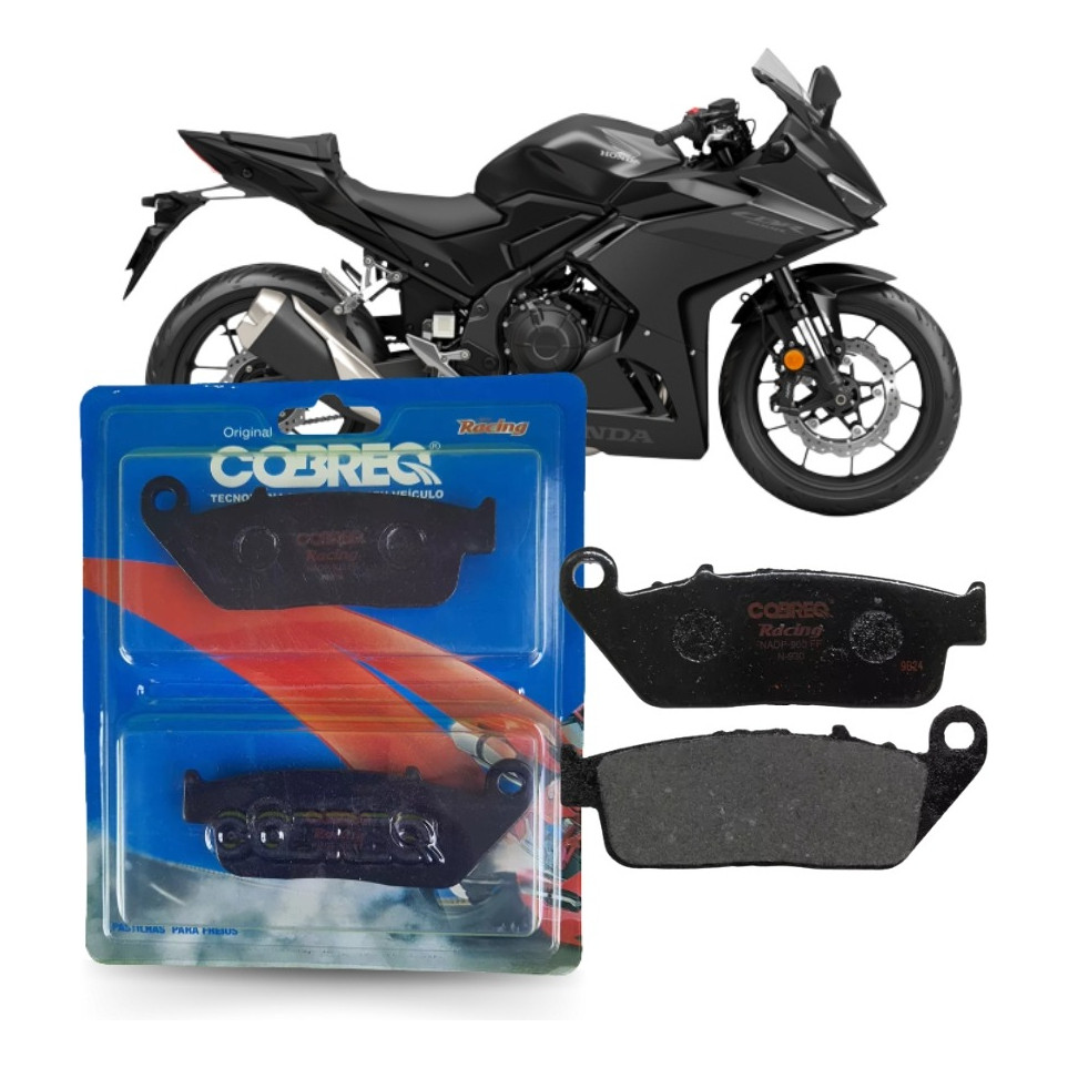 Pastilha De Freio Dianteira Honda Cbr 500 R Cobreq Original | Shopee Brasil