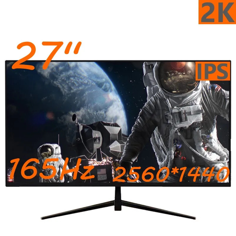 Monitor CHUBAN de 27 polegadas, tela reta IPS 144Hz 2K QHD 165Hz, tela ...