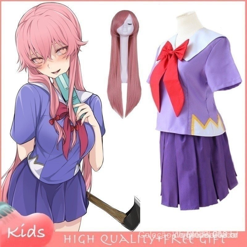 Anime 2o Mirai Nikki Gasai Yuno Lolita Marinheiro Traje Para Mulher ...