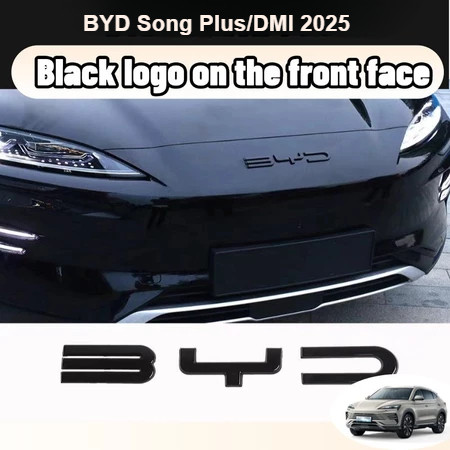 Emblema Frontal Do Logotipo Da Rede Preta Para BYD Song Plus DM 2025 ...