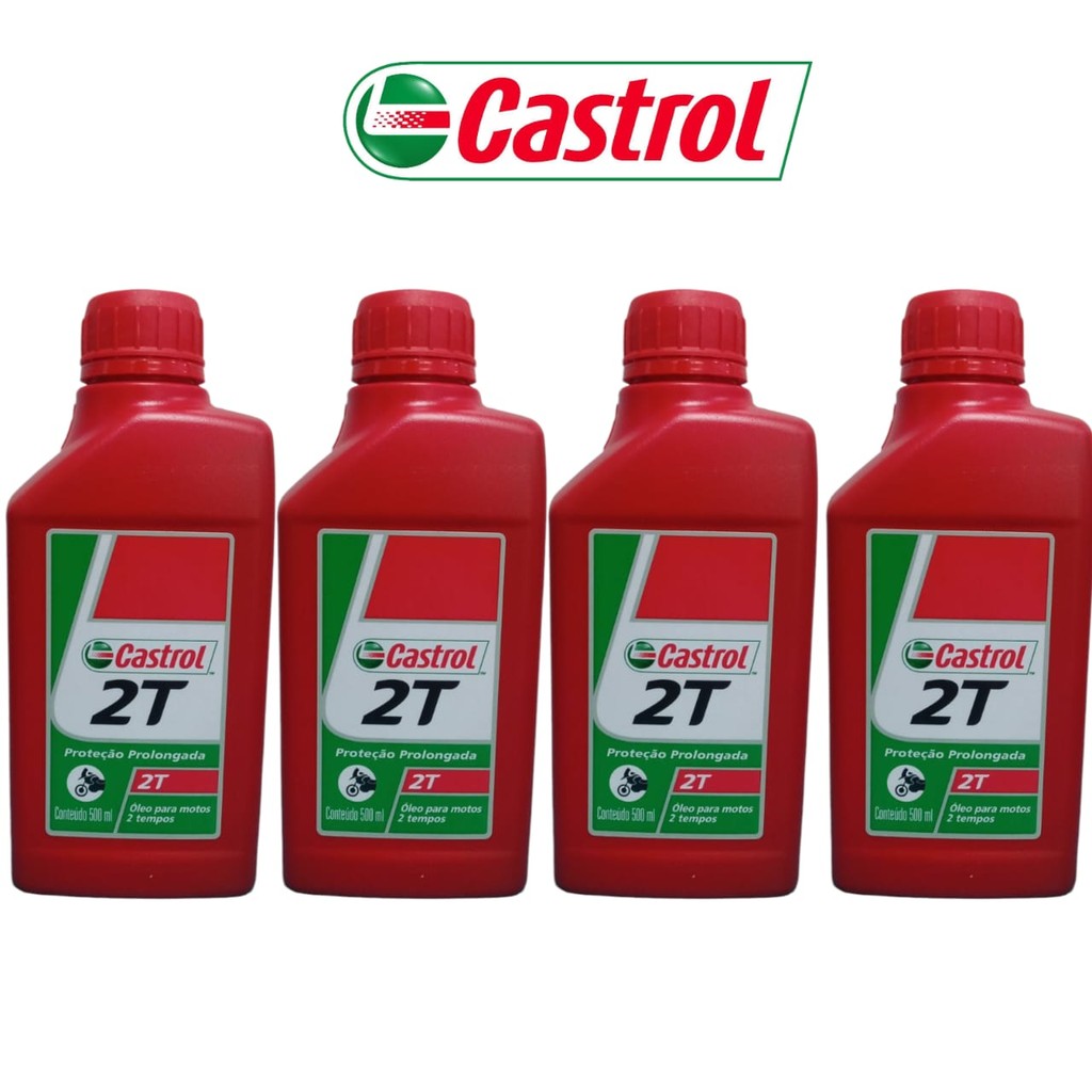 KIT CASTROL 2TEMPOS 500 ML (4 UNIDADES) | Shopee Brasil