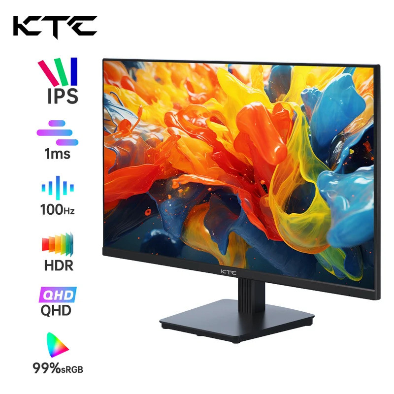 KTC H27T27 27 27 polegadas QHD 100Hz Gaming Monitor 2560x1440 IPS Tela ...