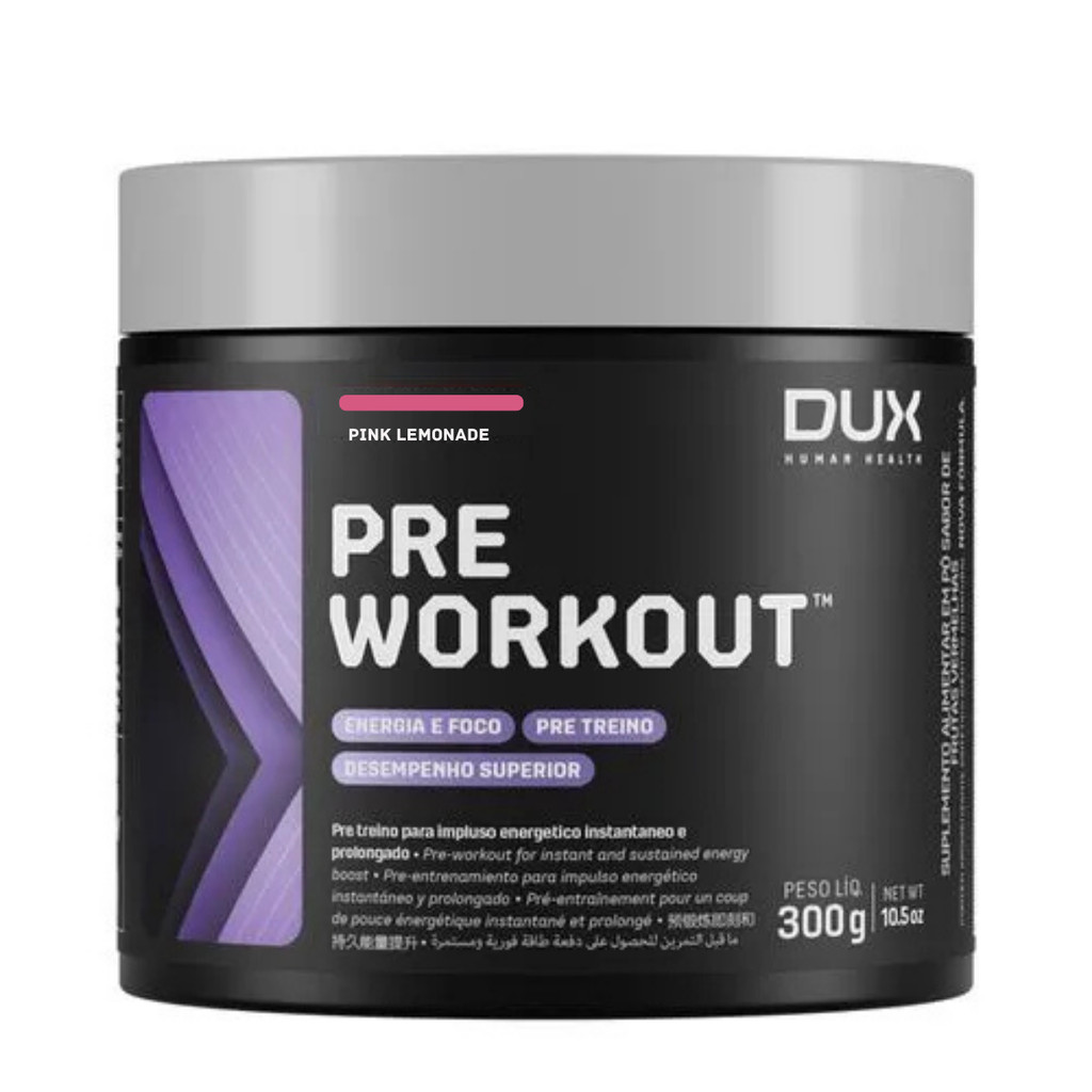 Pré Treino Pre Workout Original Dux Pink Lemonade 300g | Shopee Brasil