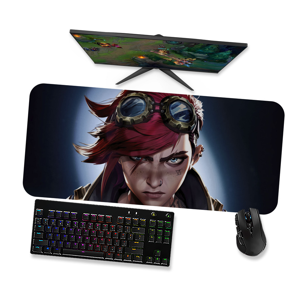 Mouse Pad Gamer - LOL Arcane Vi 2 - League of legends Mousepad Grande ...