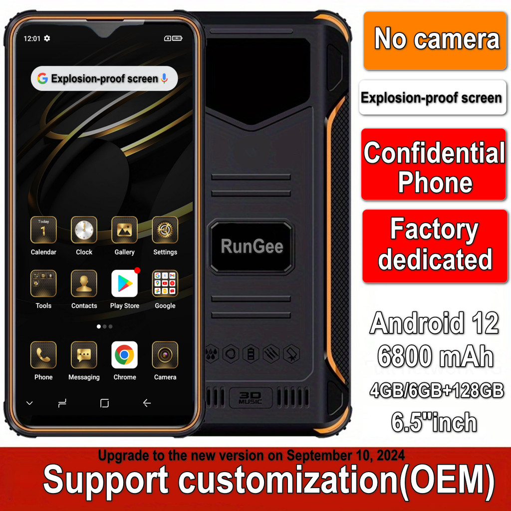 Sem Câmera Smartphjone 6GB + 128GB 4G LTE Octa core android 12 GPS 6.5 ...