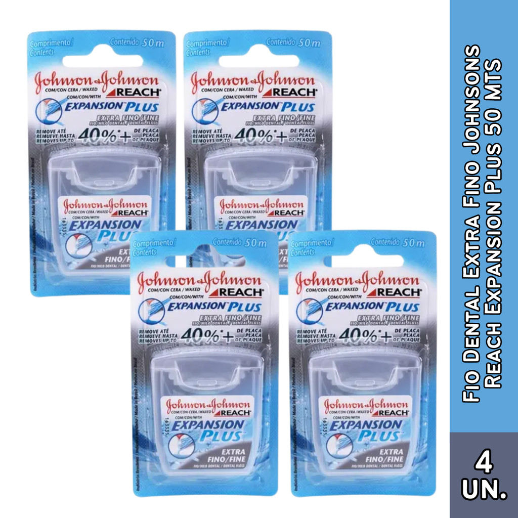 Fio Dental Extra Fino Johnsons Reach Expansion Plus 50 MTS | Shopee Brasil