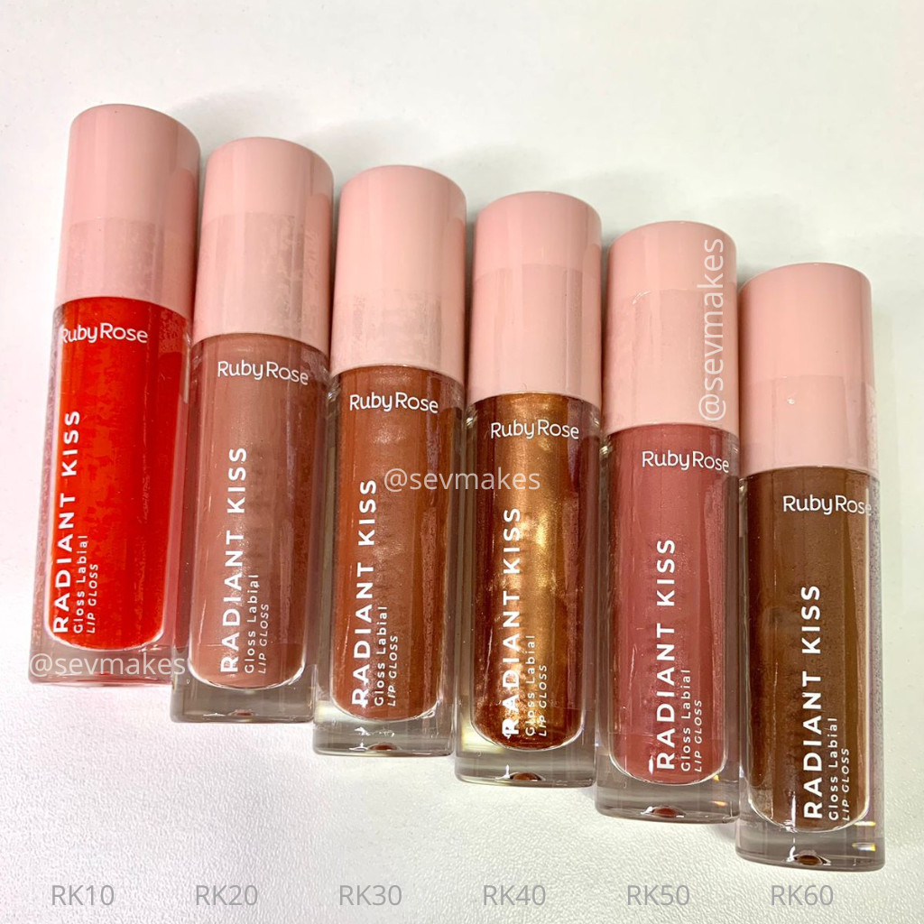 Lip Gloss Radiant Kiss - RUBY ROSE | Shopee Brasil