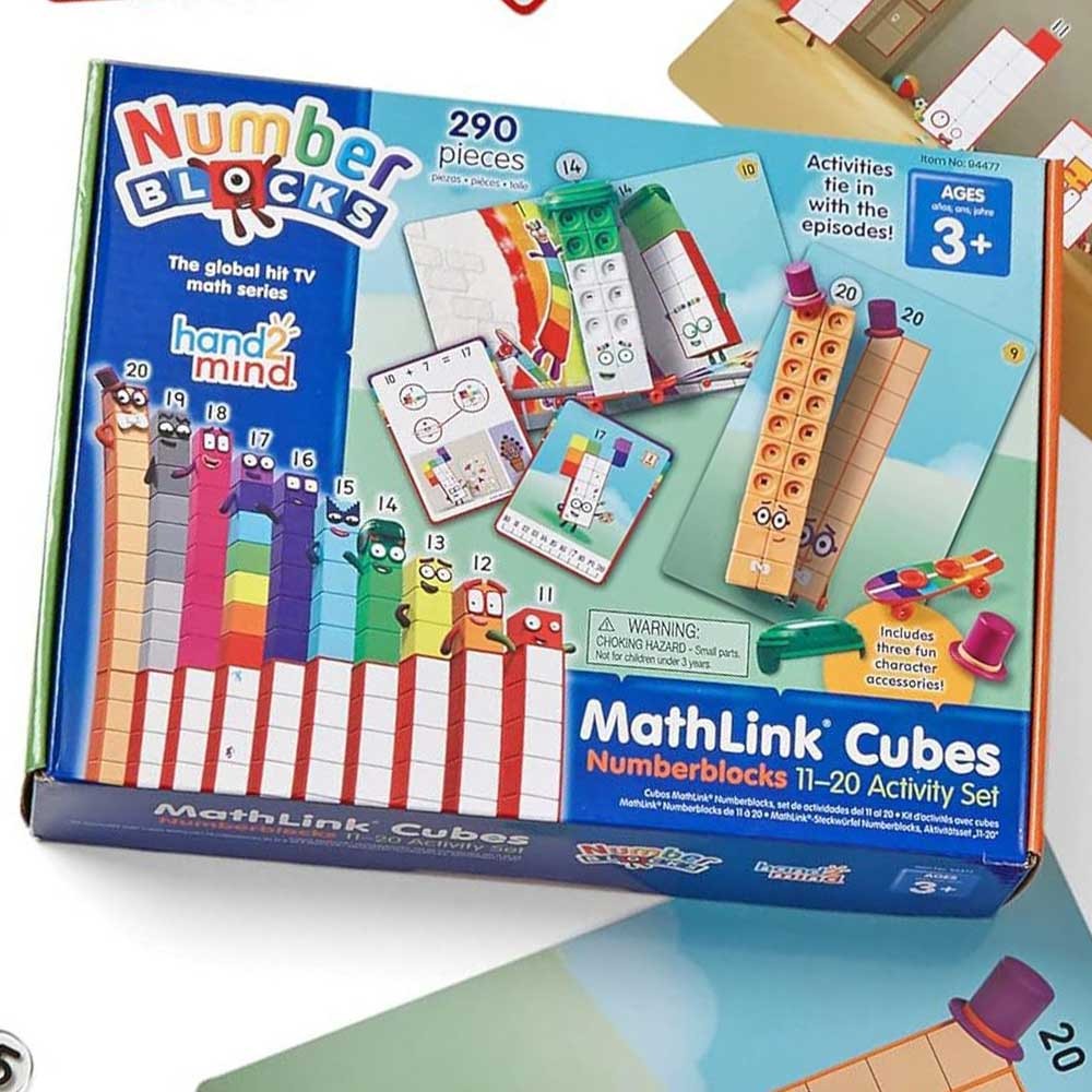 Learning Resources Numberblocks MathLink Cubes 11-20 Activity Set ...