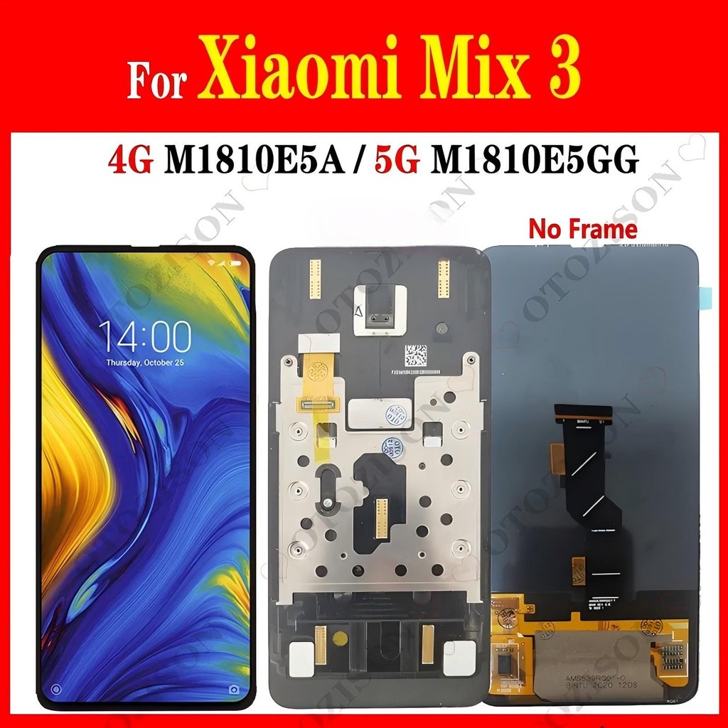 Mi Mix 3 LCD Para Xiaomi Mix3 5G M1810E5GG Display | Shopee Brasil