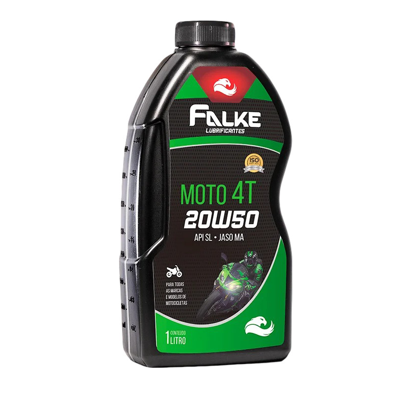 OLEO PARA MOTOR DE MOTO FALKE MOTO 4T 20W50 SL | Shopee Brasil