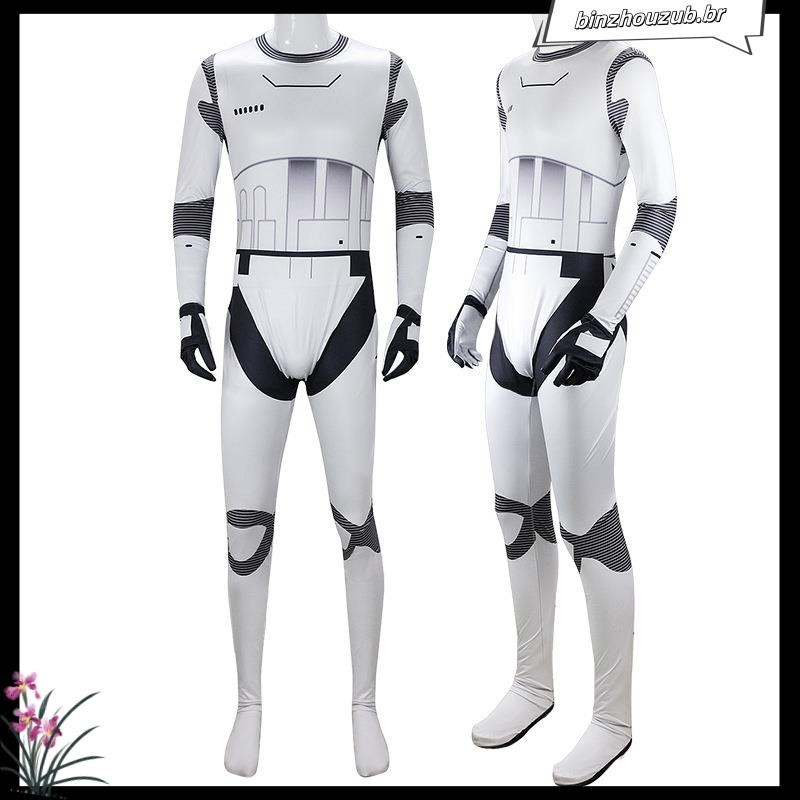 Adulto Branco Soldado C Terno Bodysuit Star Wars Filme Personagem Cos ...