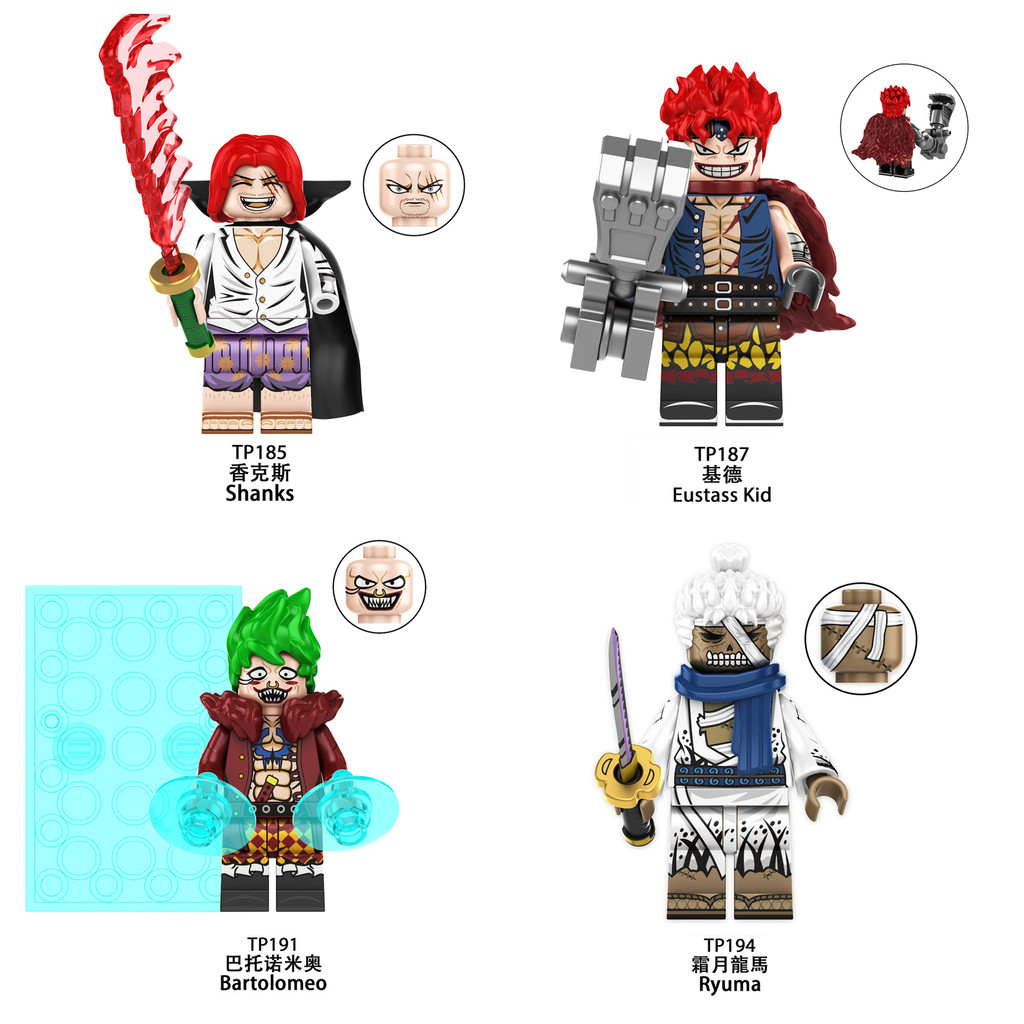 Shanks Building Blocks Eustas Figuras De Uma Peça Ryuma Toy Bartolomeo ...