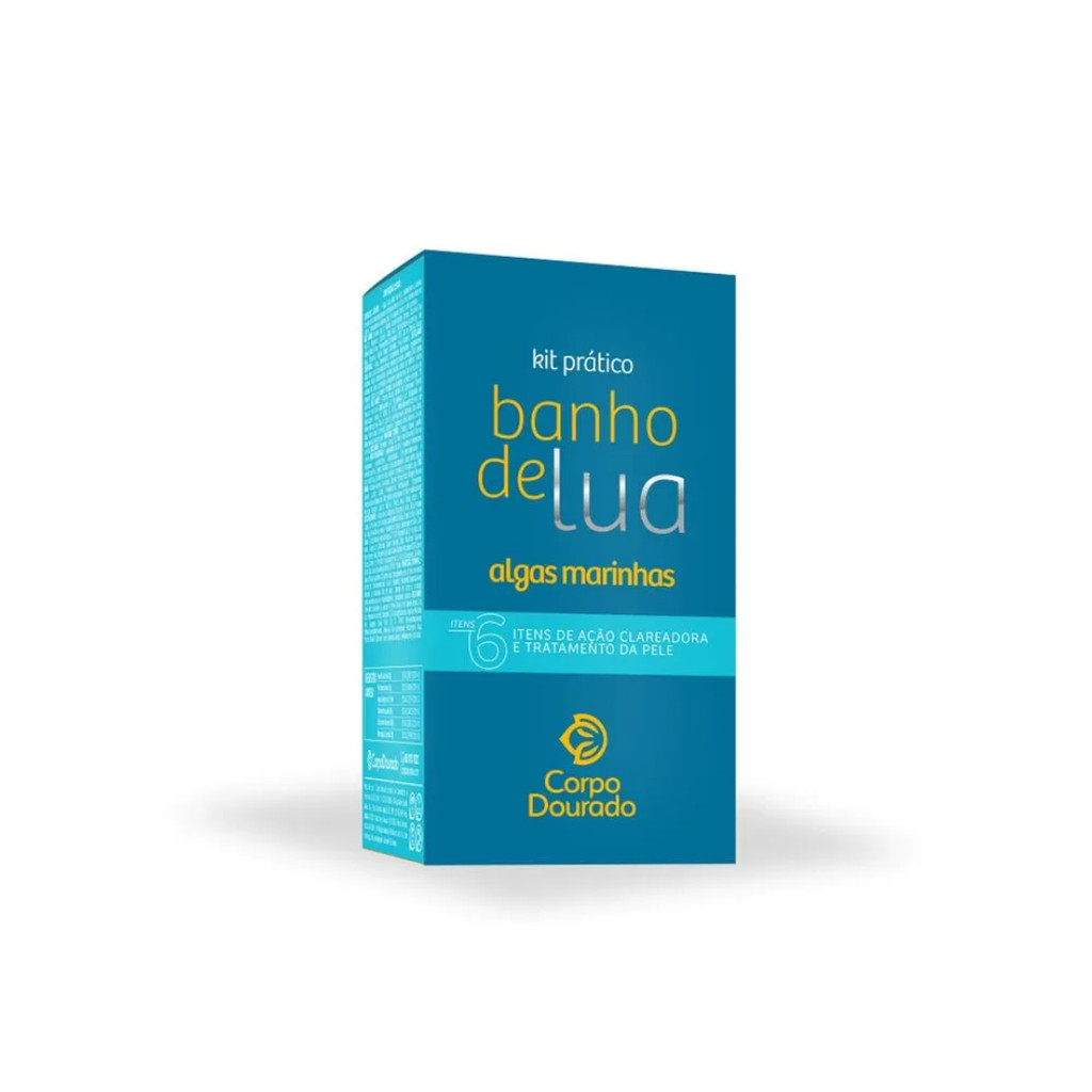 Kit Banho de Lua Corpo Dourado Algas Marinhas | Shopee Brasil