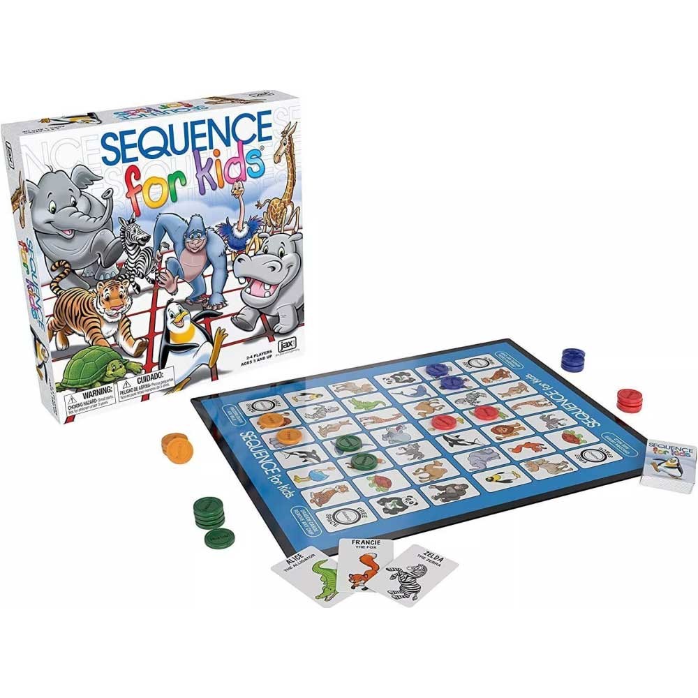 Sequence For Kids Animals Family Fun Board Game Cards Game Children ...