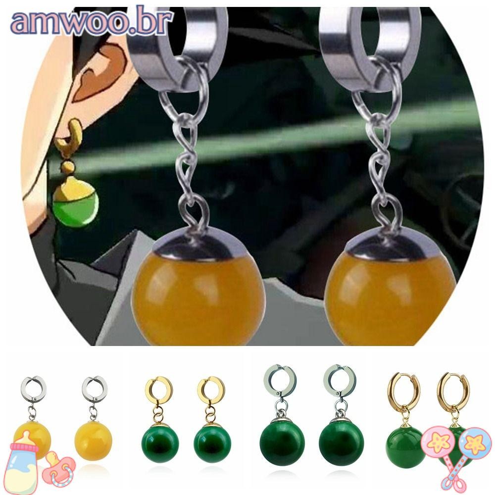 Pingentes De Orelha AMWOO , Brincos Potara De Cosplay De Anime ...