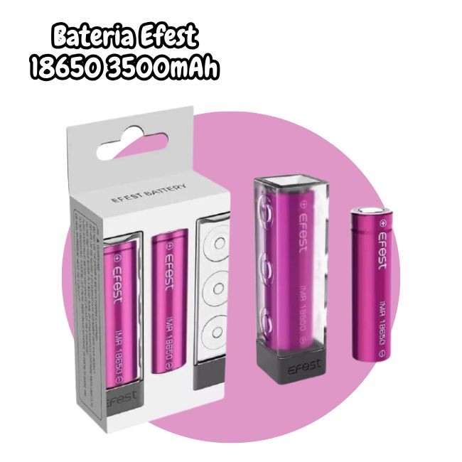 Bateria Recarregável Efest 18650 - 3500mAh, 20A, Embalagem com 2 Unidades | Shopee Brasil
