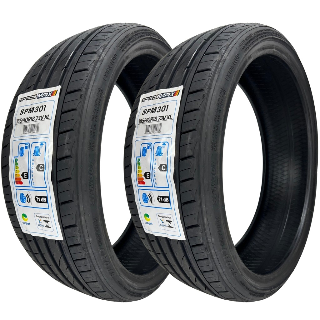 KIT 02 PNEUS 165/40R18 73V SPM301 SPEEDMAX ARO 18 PERFIL FINO CARROS ...