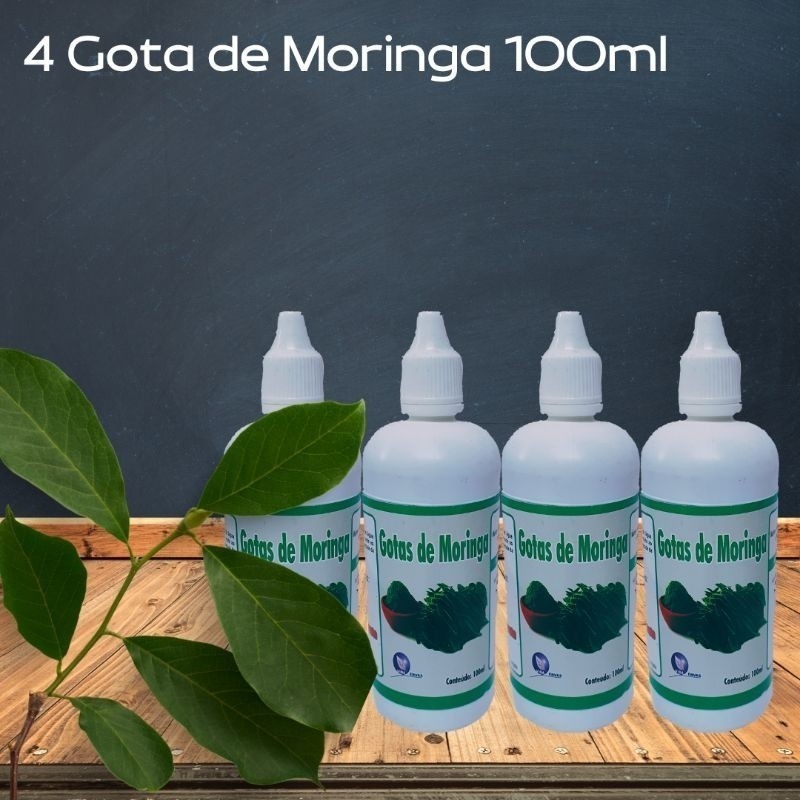 4x Gotas de Moringa 100ml - 100% Natural. | Shopee Brasil