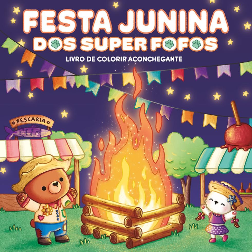 SUPER FOFOS na Festa Junina: Livro de colorir aconchegante | Shopee Brasil
