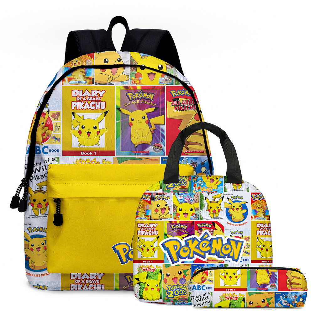 Mochila escolar Pokémon para estudantes do ensino fundamental Pokémon ...