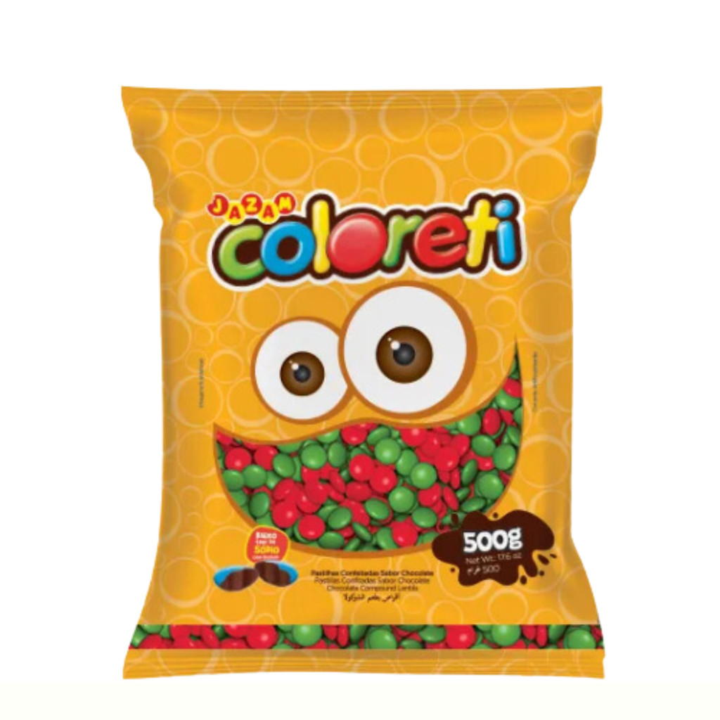 Coloreti Verde e Vermelho 500g | Shopee Brasil
