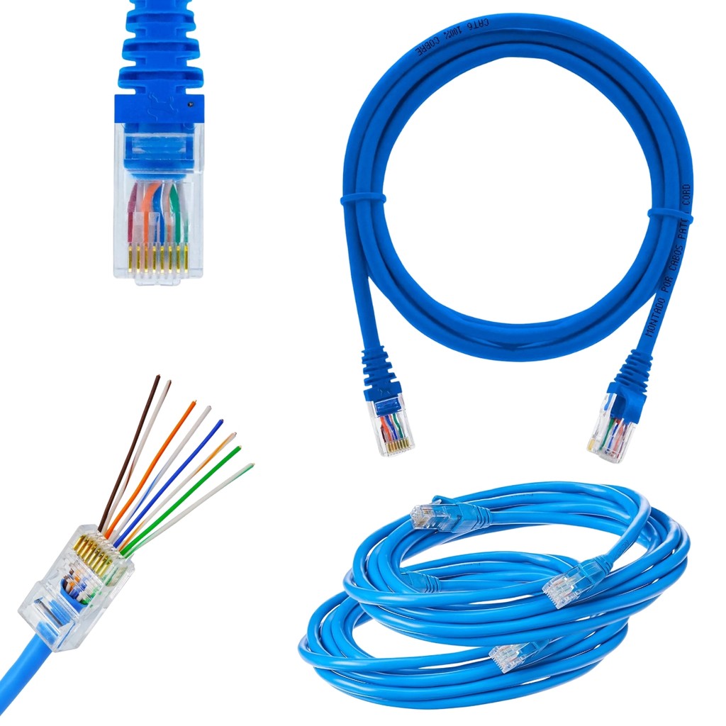 KIT 2 CABO DE REDE RJ 45 CAT6-2M XC-CAT6-2 X-CELL | Shopee Brasil