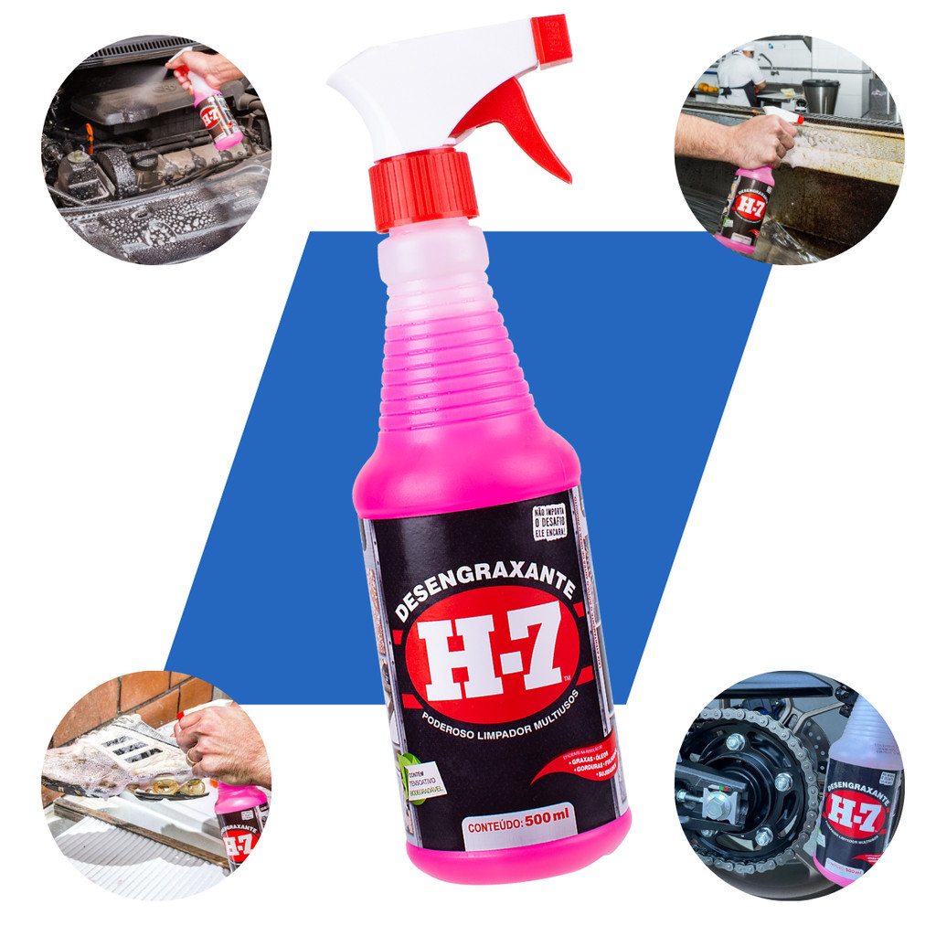 Desengraxante H7 Original Removedor Multiuso H-7 Uso Domestico ...