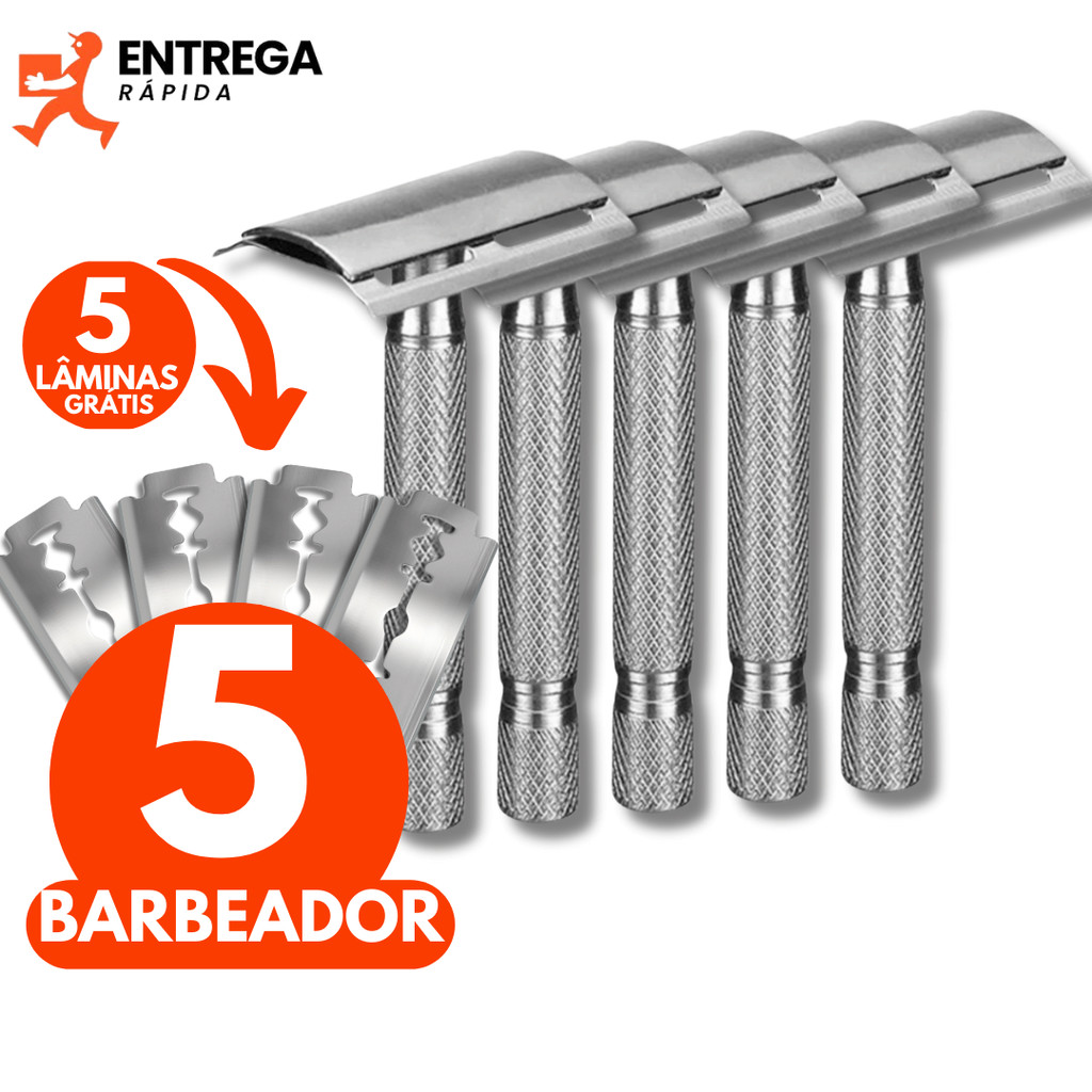 Barbeador Retrô Aparelho de Barbear Clássico com Lâmina de Precisão ...