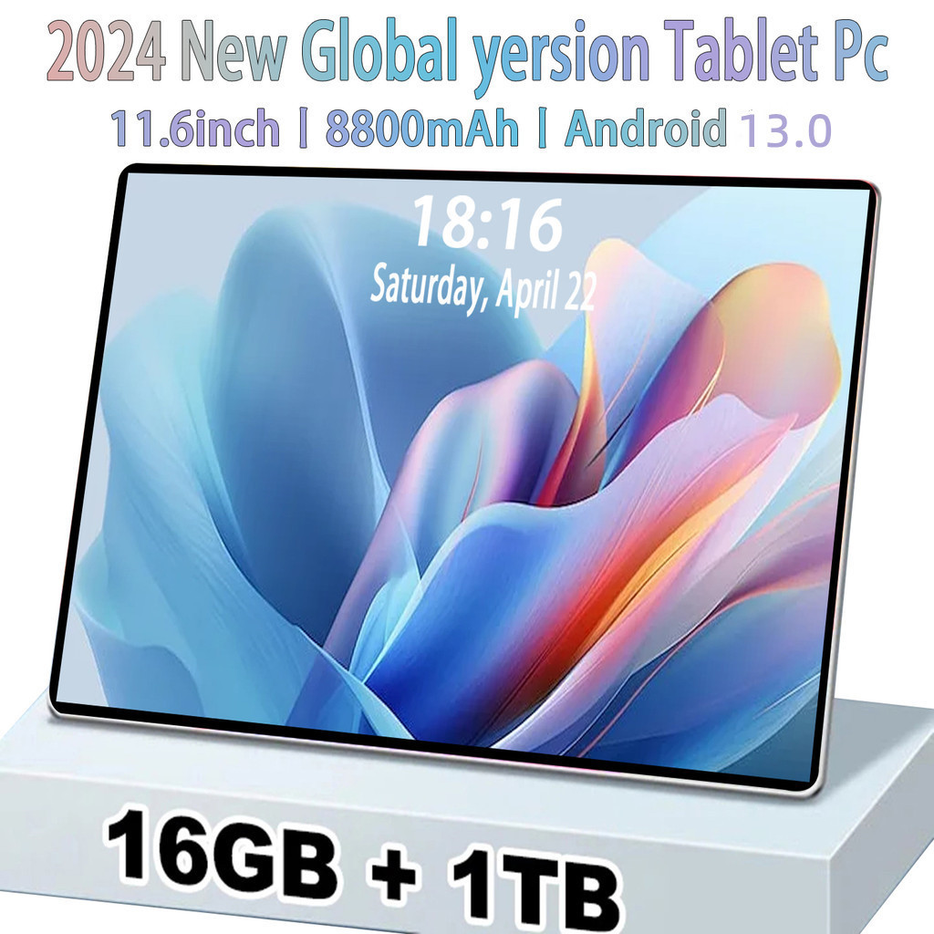 2025 Tablet PC Android 13.0 novo estilo 11.6 Polegada 16GB RAM 1TB ROM ...