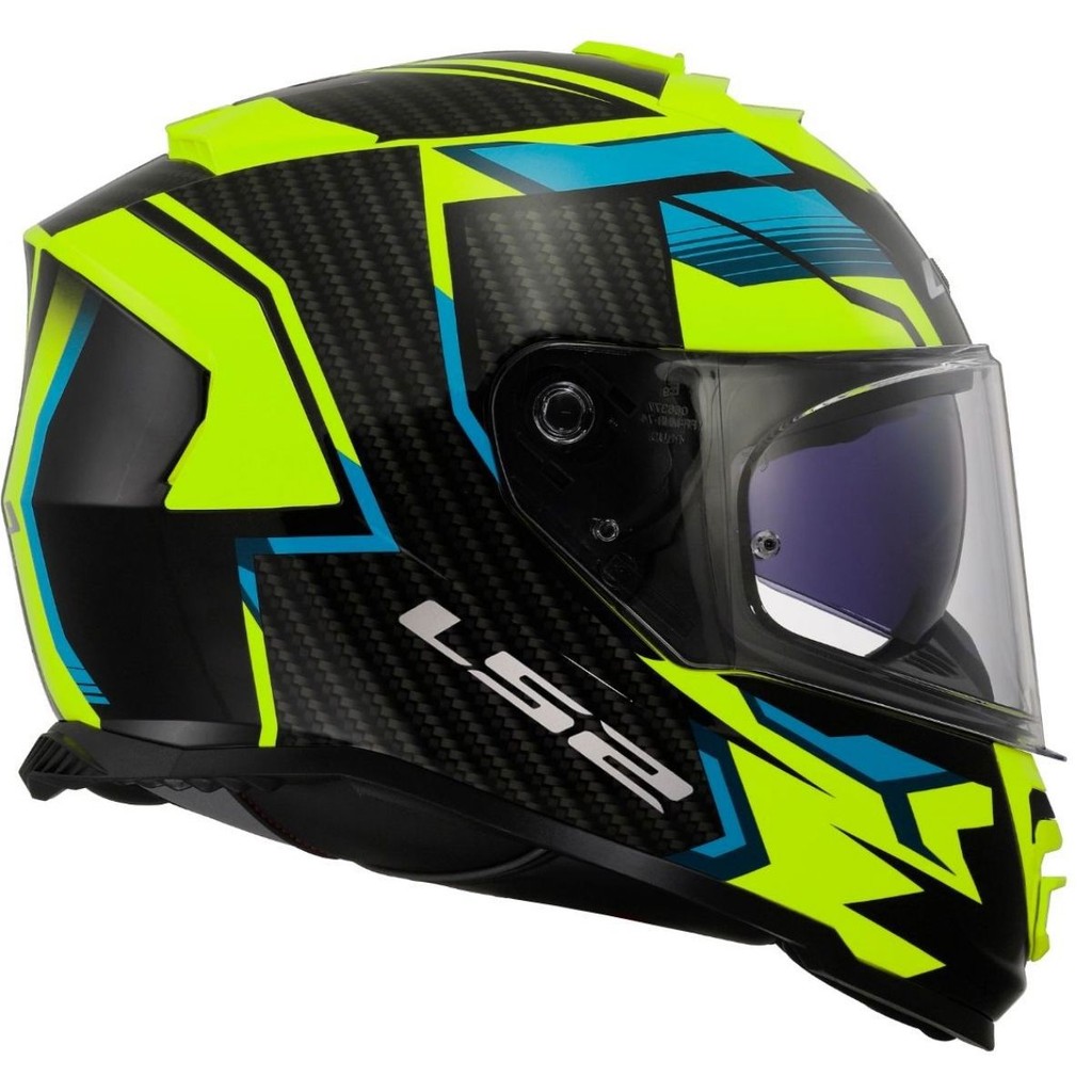Capacete Ls2 Ff800 Storm Tracker Preto E Amarelo | Shopee Brasil