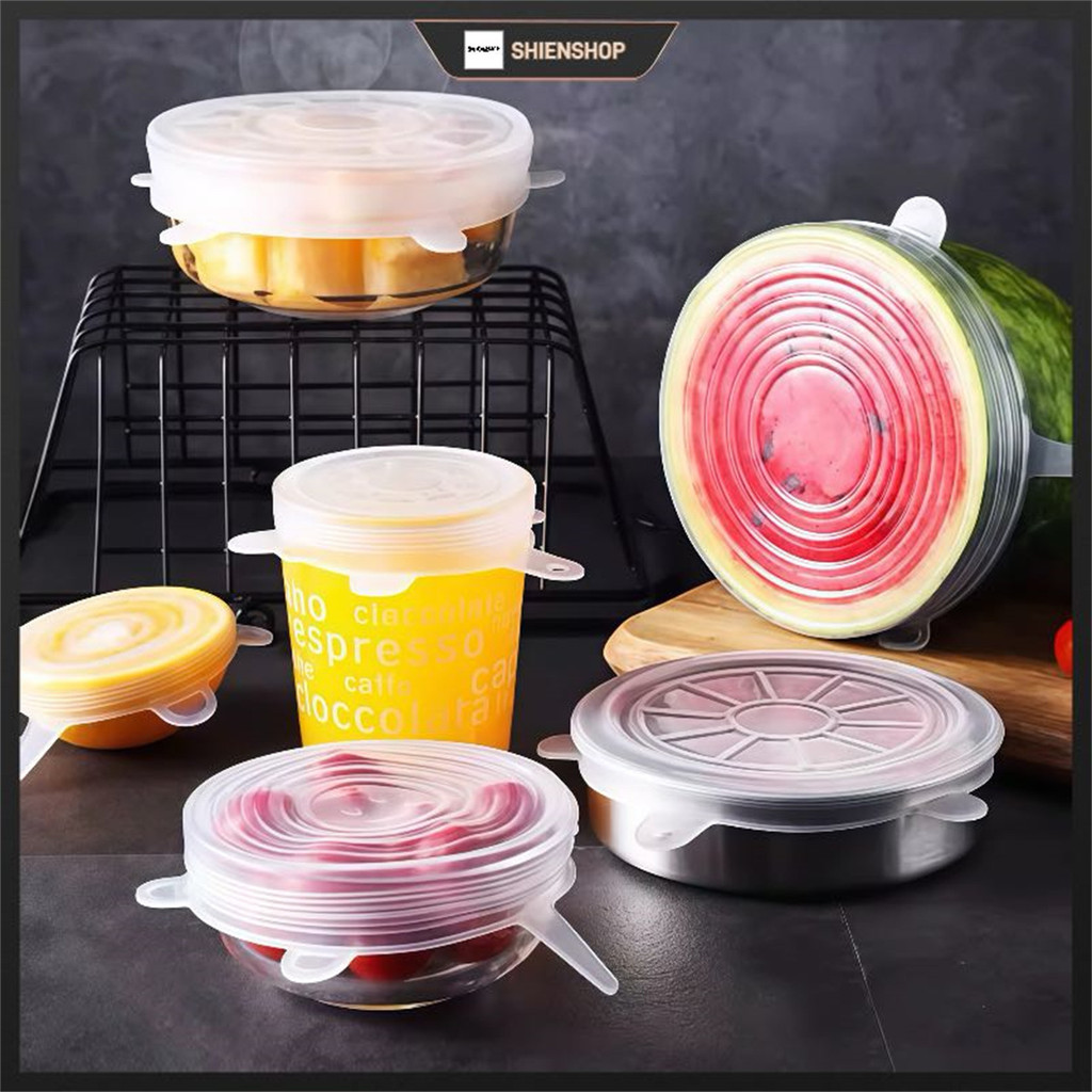 Kit 6-18 Tampas Silicone Panela Pote Universal Flexível Lavável ...