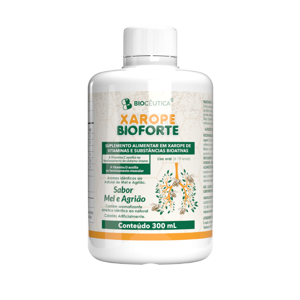 Biocêutica Xarope Bioforte Suplemento Alimentar de Vitaminas De 300ml | Shopee Brasil