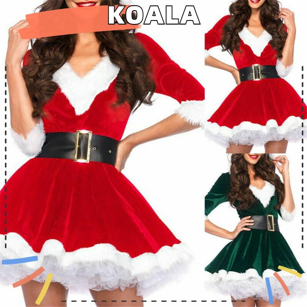 KOALL Sra . Papai Noel Vestido Festa Clube Feminino Senhoras Tema De ...