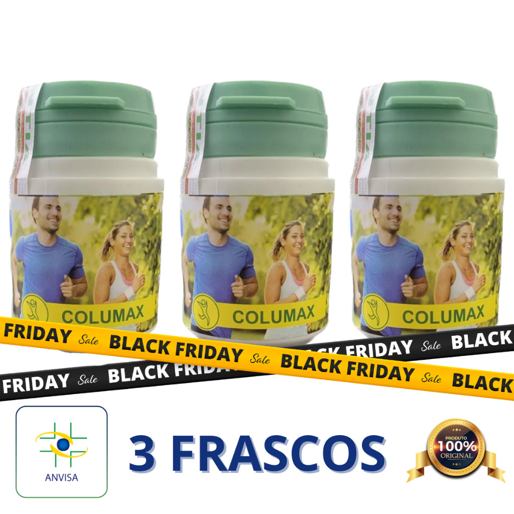 Kit 3 Columax 100mg Original Em Cápsulas Suplemento Natural | Shopee Brasil