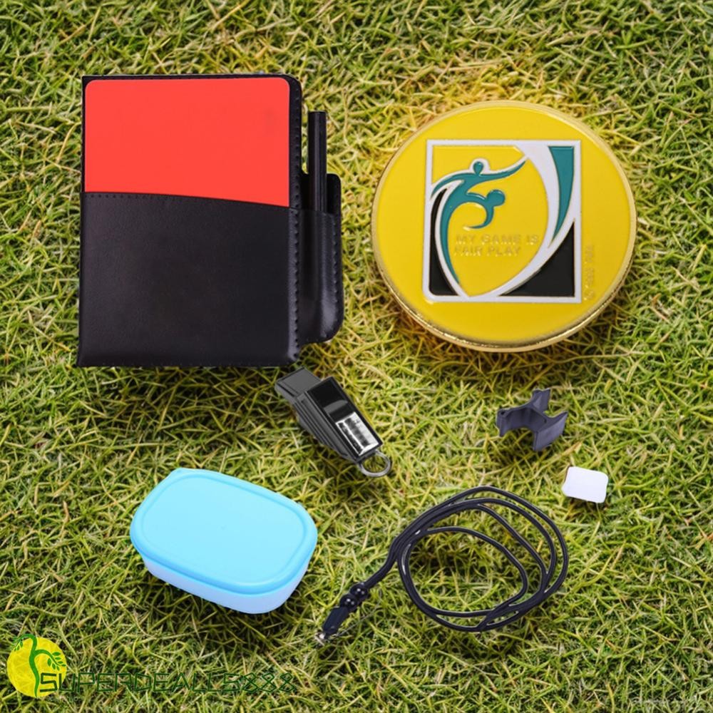 Kit De Árbitro De Futebol Conjunto De Cartão Com Apito E Moeda De Arremesso AU [SuperDealls888 ...