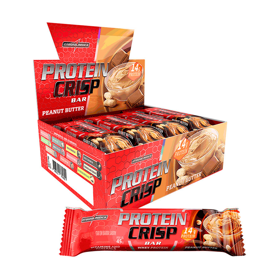 PROTEIN CRISP BAR 12UN 45G | Shopee Brasil