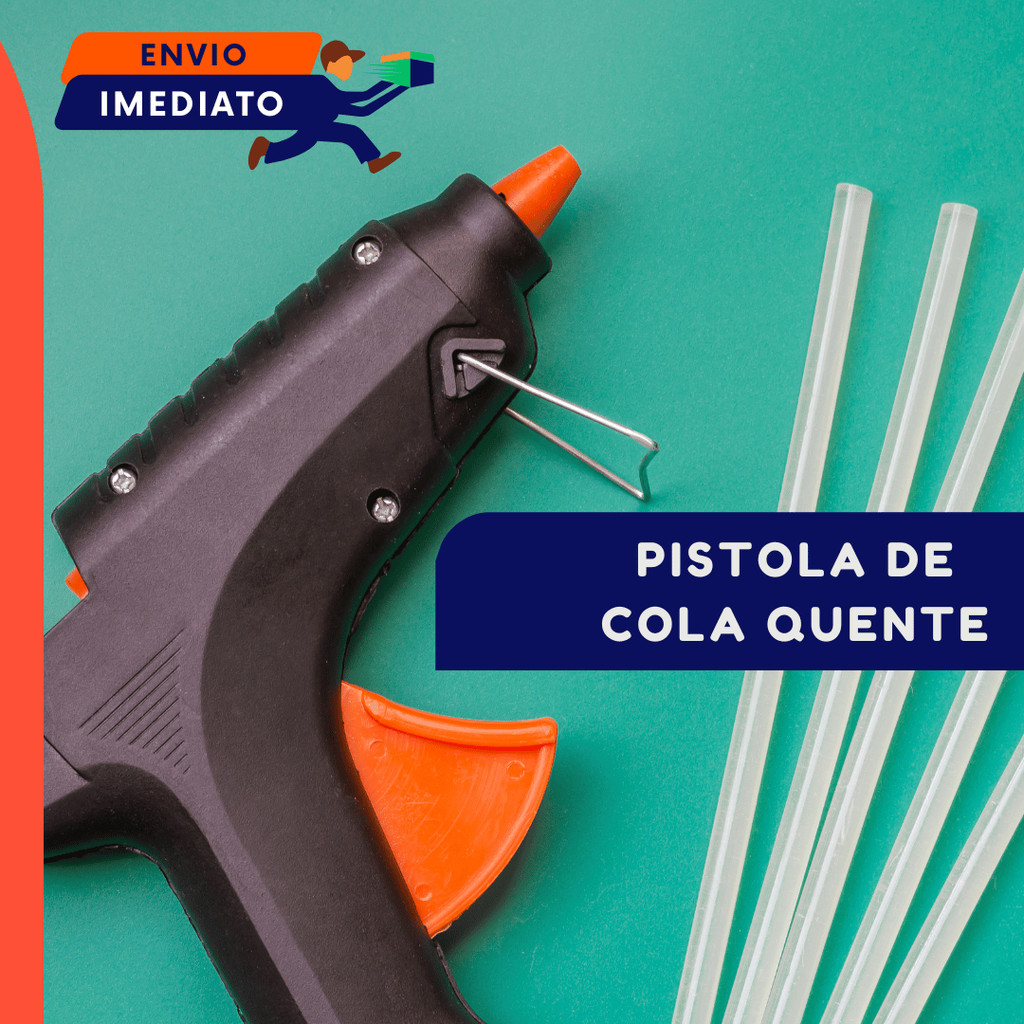 Pistola De Cola Quente Bivolt 20w + 2 Bastões De Cola Revolver (110v e ...