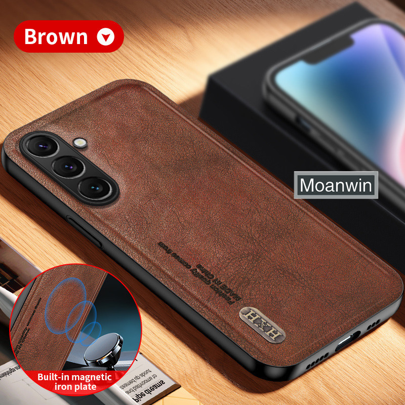 Luxo Fosco retro Couro Magnético Caso De Telefone Para Samsung Galaxy A14 A24 A34 A54 A05 A15 ...