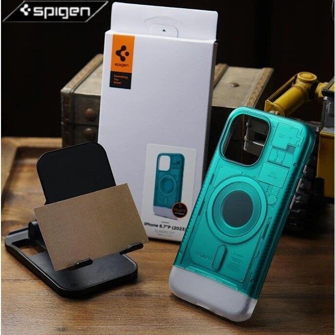 Spigen classic C1 magfit Capa À Prova De Choque Para iPhone 16 15 Pro 14 13 15 12 Max | Shopee ...