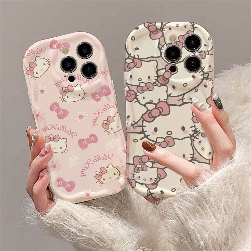 Linda Capa De Telefone Com Flor Rosa Hello Kitty Para Samsung Galaxy ...