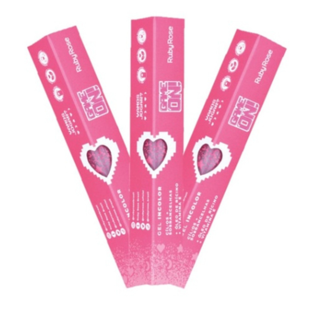 Kit 3 GEL INCOLOR CÍLIOS Ruby Rose + SOBRANCELHAS Jogo em Ruby Rose ...