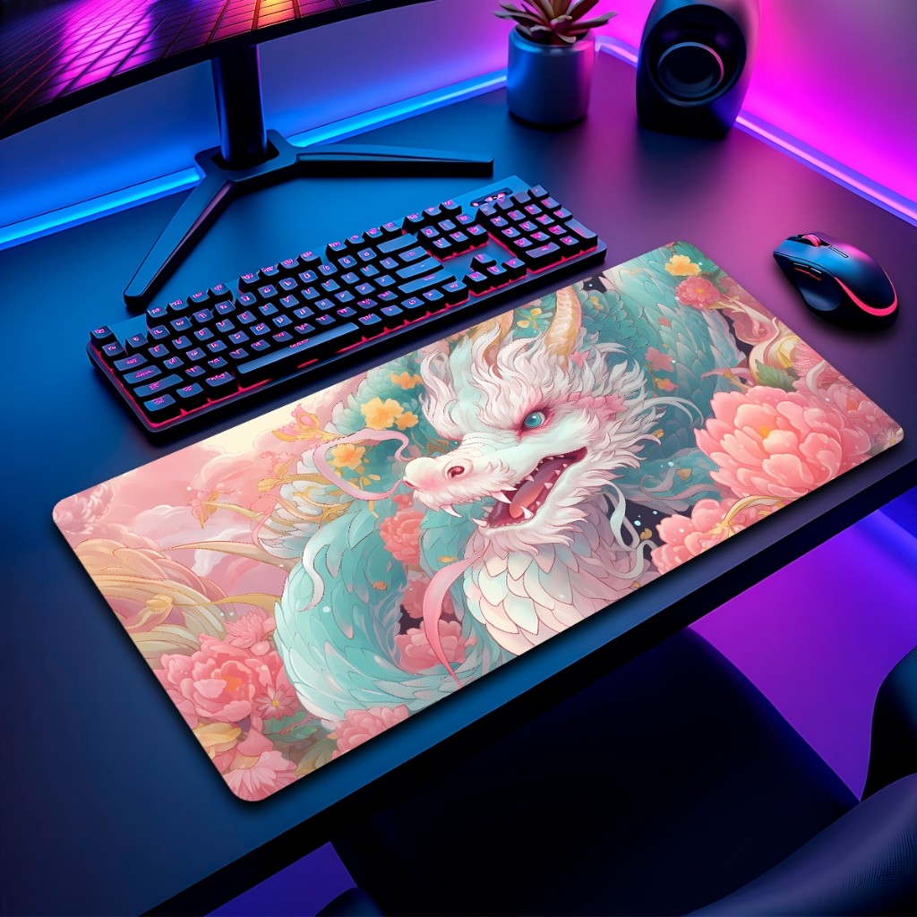 Mouse Pad Dragao Japones Gamer Antiderrapante Grande Diversas Estampas ...