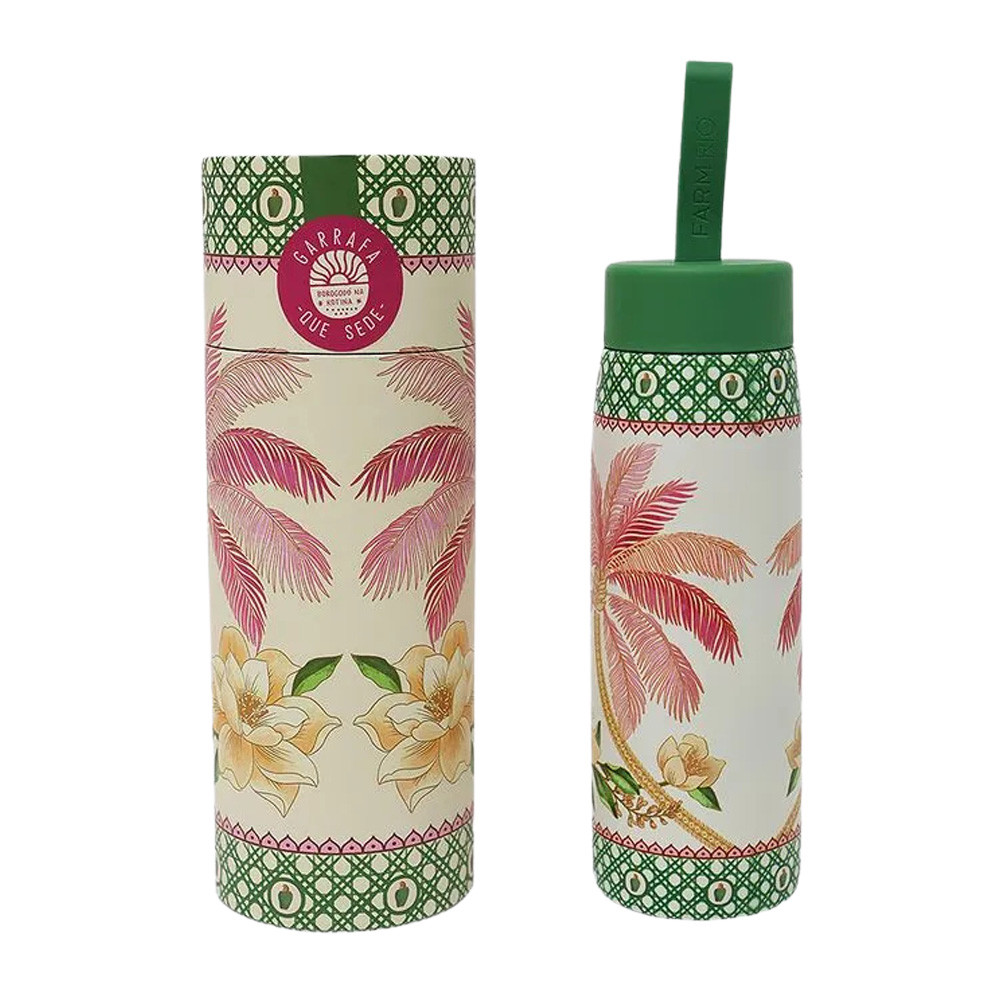 Garrafa Farm Que Sede Delicadeza Verão 500ML | Shopee Brasil