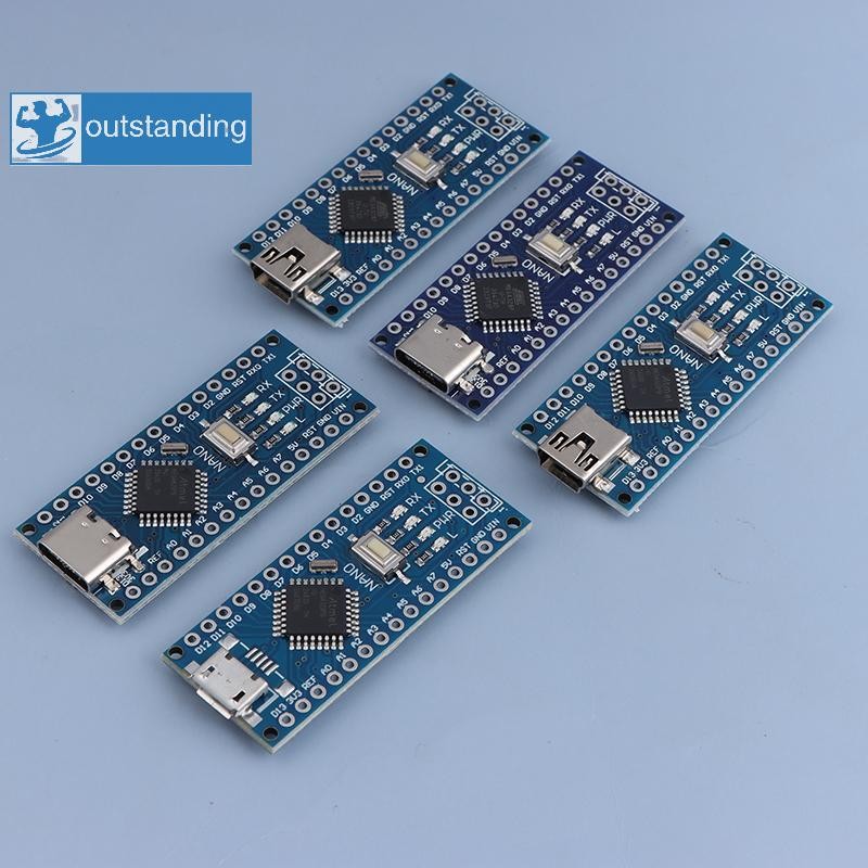 Excelente MINI USB Para NANO V3.0 ATmega328P CH340G Placa De ...