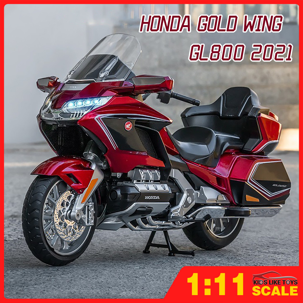KLT 1 : 11 Honda Gold Wing GL1800 2021 Motocicleta Diecast Modelo Carro ...