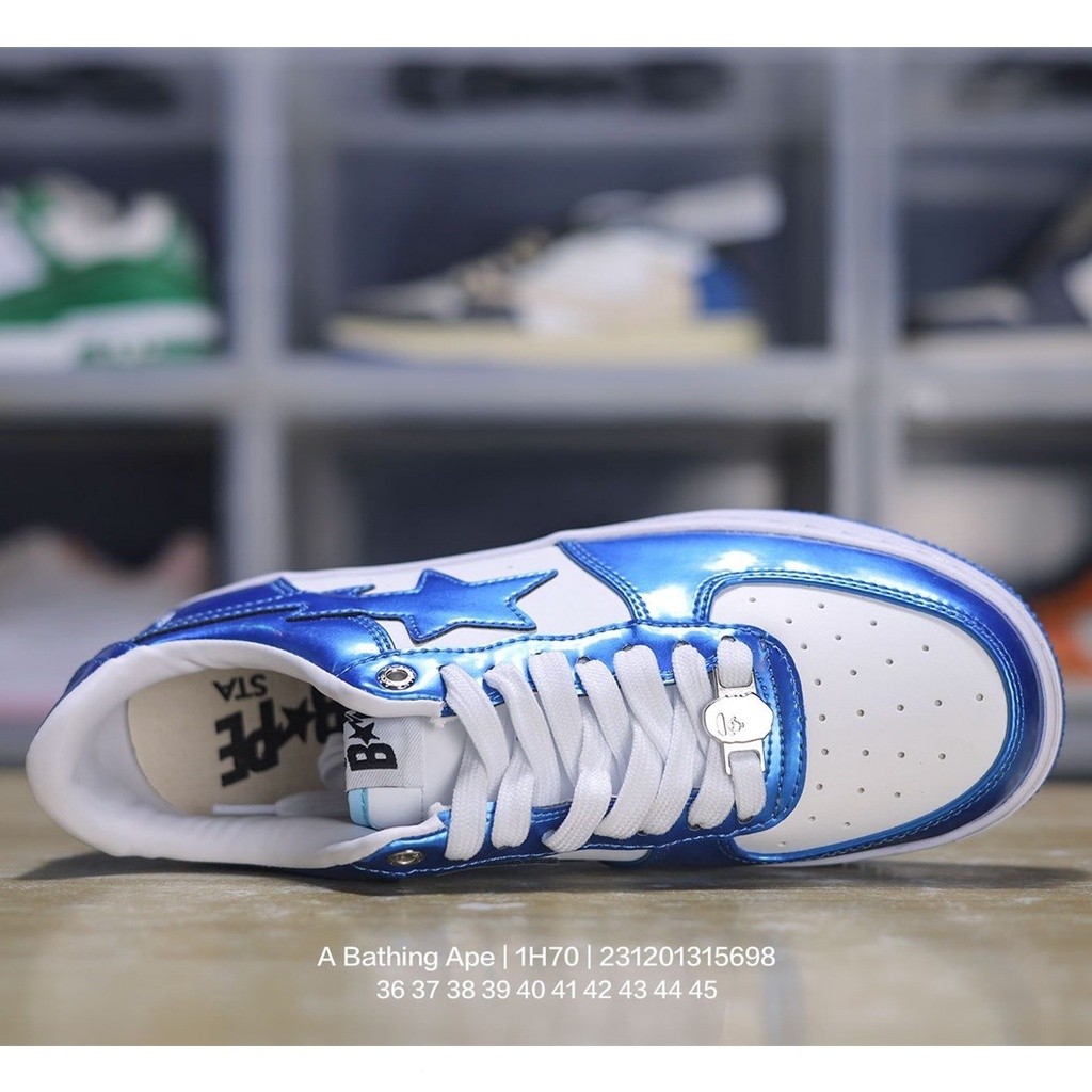 A Bathing Ape BAPE STA Estrela baixo flash clássico retro lona sapatos ...
