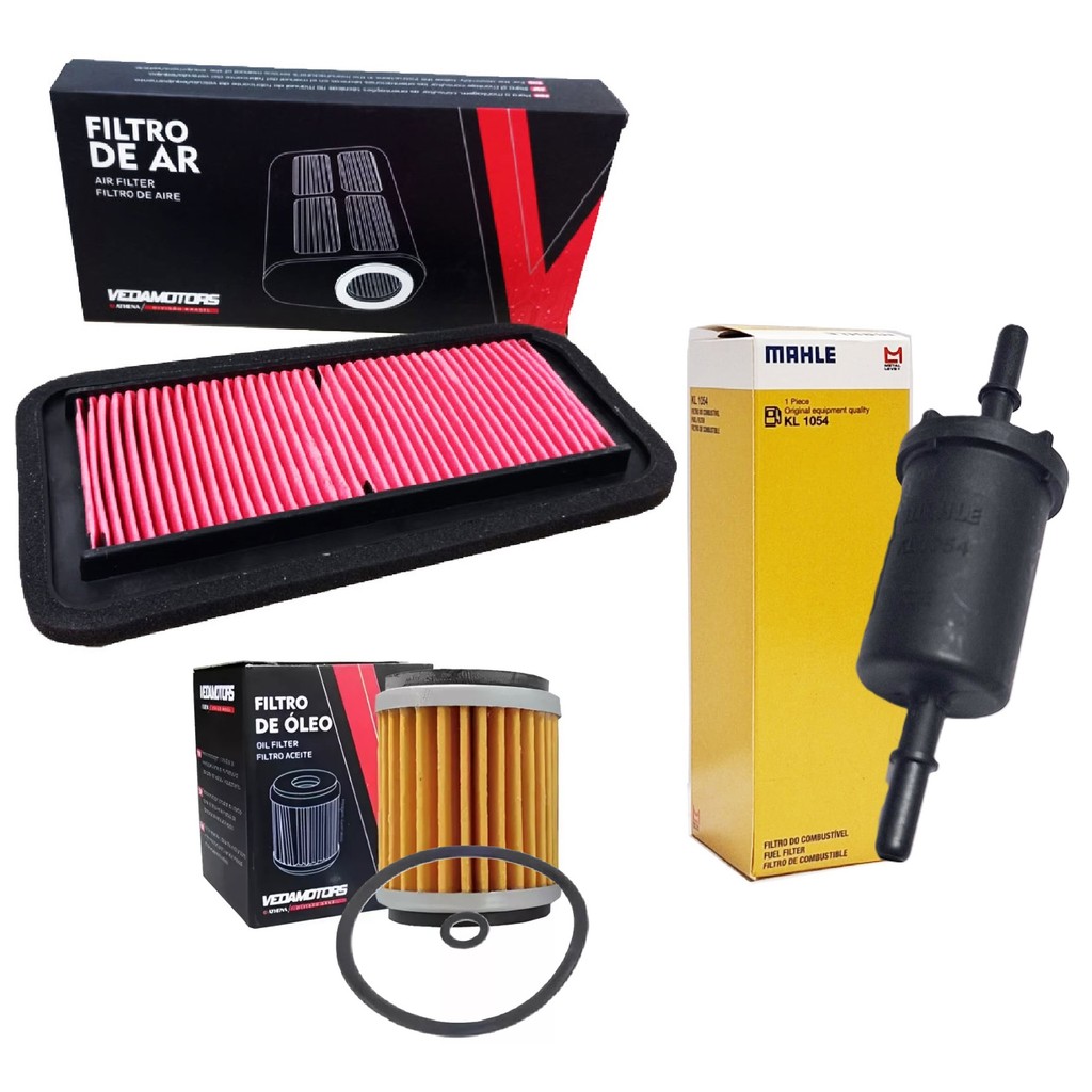 Kit de Filtros Fazer 250 Fz25 250 Abs 2018-2024 (Filtro de Ar + Filtro ...