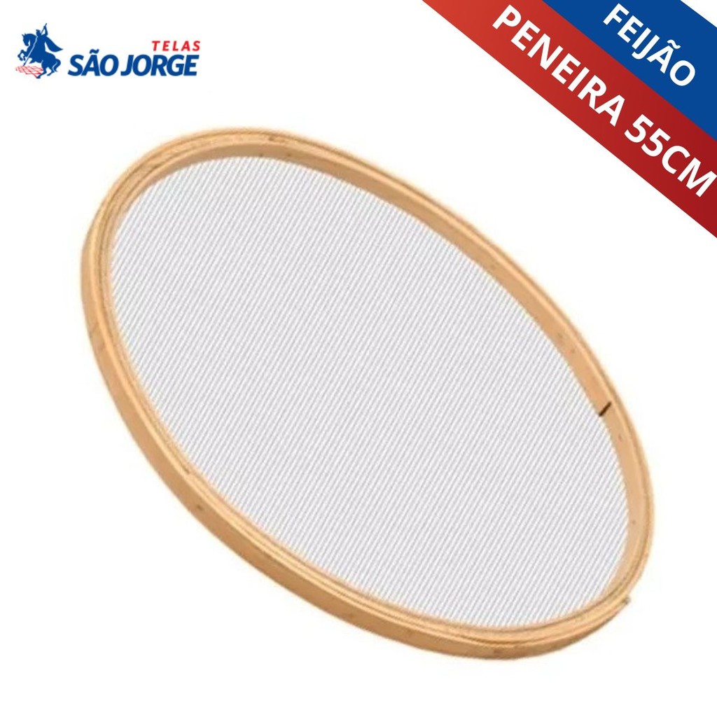 Peneira De Feijão Aro 55cm De Madeira Premium São Jorge | Shopee Brasil