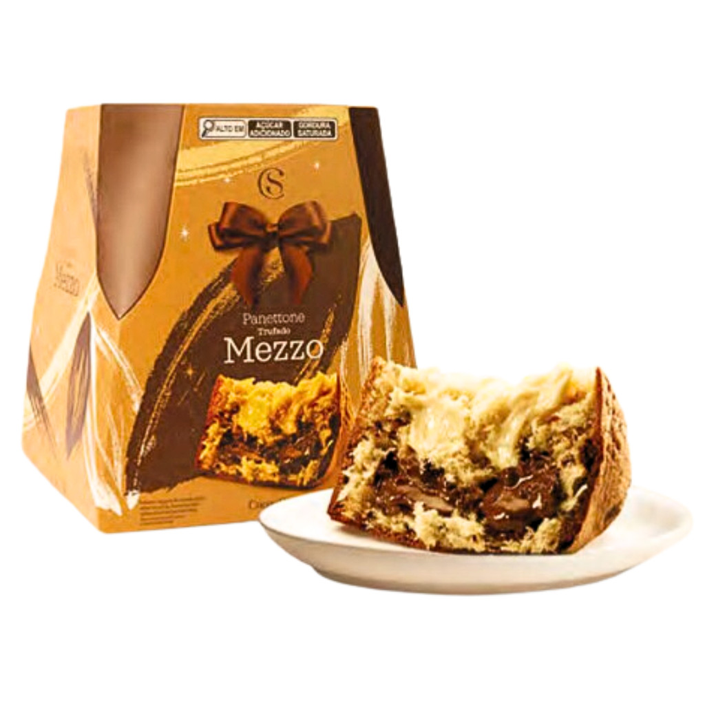 Panetone Cacau Show Trufado Mezzo 580g Chocotone Natal | Shopee Brasil